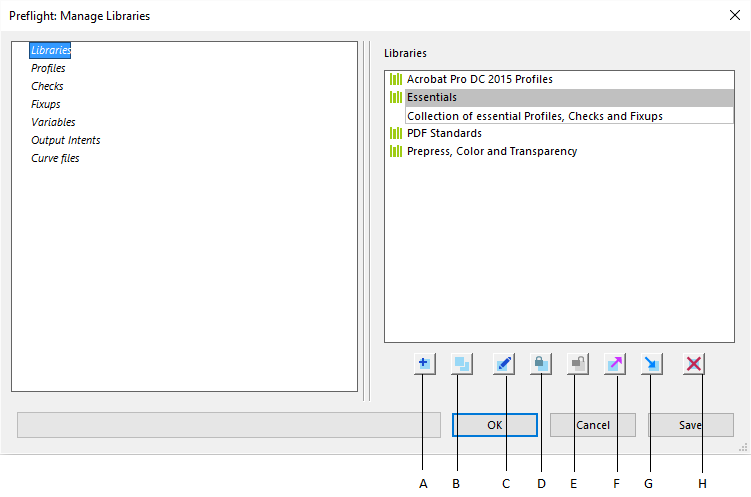 Preflight Libraries Acrobat Pro